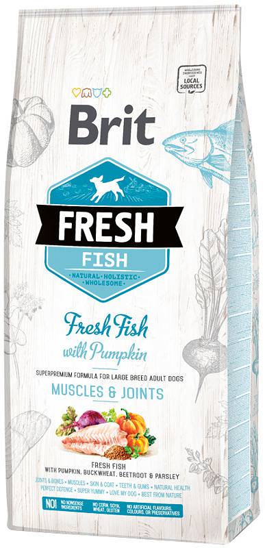 Brit Fresh Adult Large Breed Fish with Pumpkin Sucha Karma z rybą 12kg