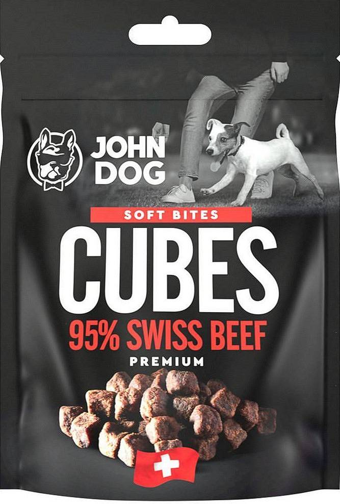 John Dog Soft Bites Cubes z wołowiną przysmak 120g