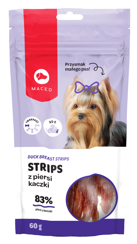 Maced Filety z piersi kaczki przysmak 60g Maced Filety z piersi kaczki przysmak 60g