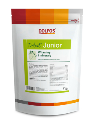 Dolvit Junior suplement mineralno-witaminowy w proszku dla szczeniaka 1kg