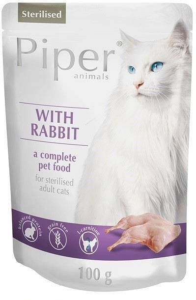 Piper Animals Kot Adult Sterilised Mokra Karma z królikiem 100g