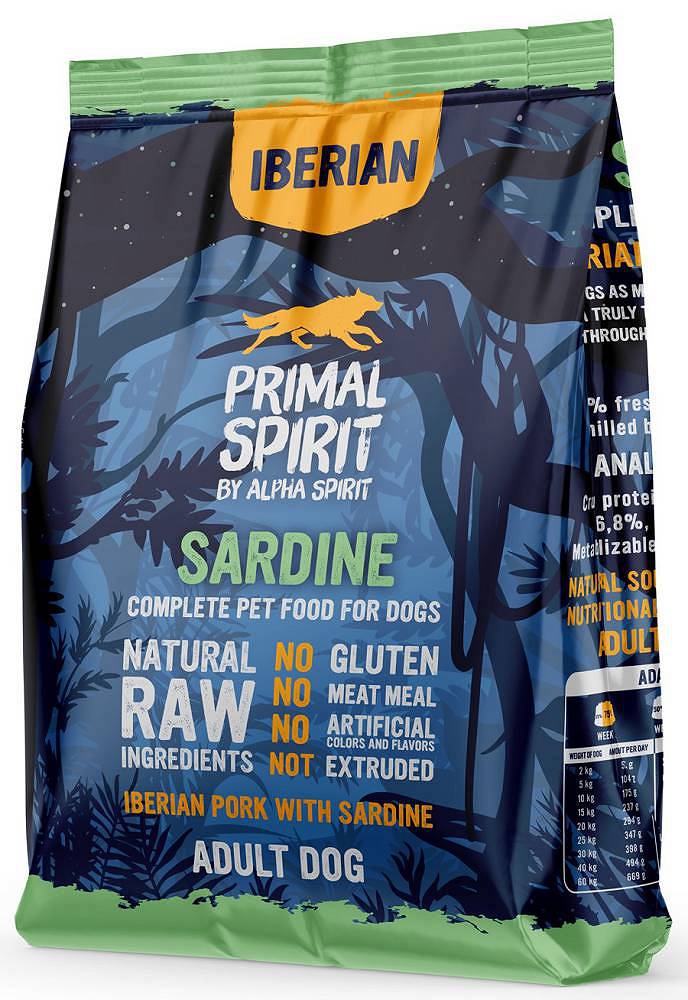 Primal Spirit Iberian Sardine Sucha karma 1kg Primal Spirit Iberian Sardine Sucha karma 1kg