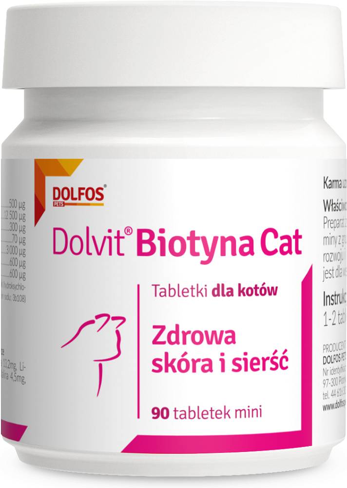 Dolvit Biotyna CAT suplement dla Kota 90 tabl.